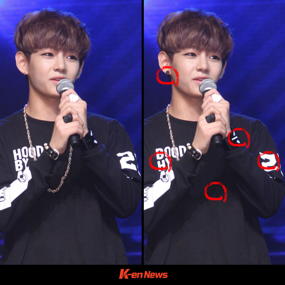 [2013] BTS V, Find the differences between two photos